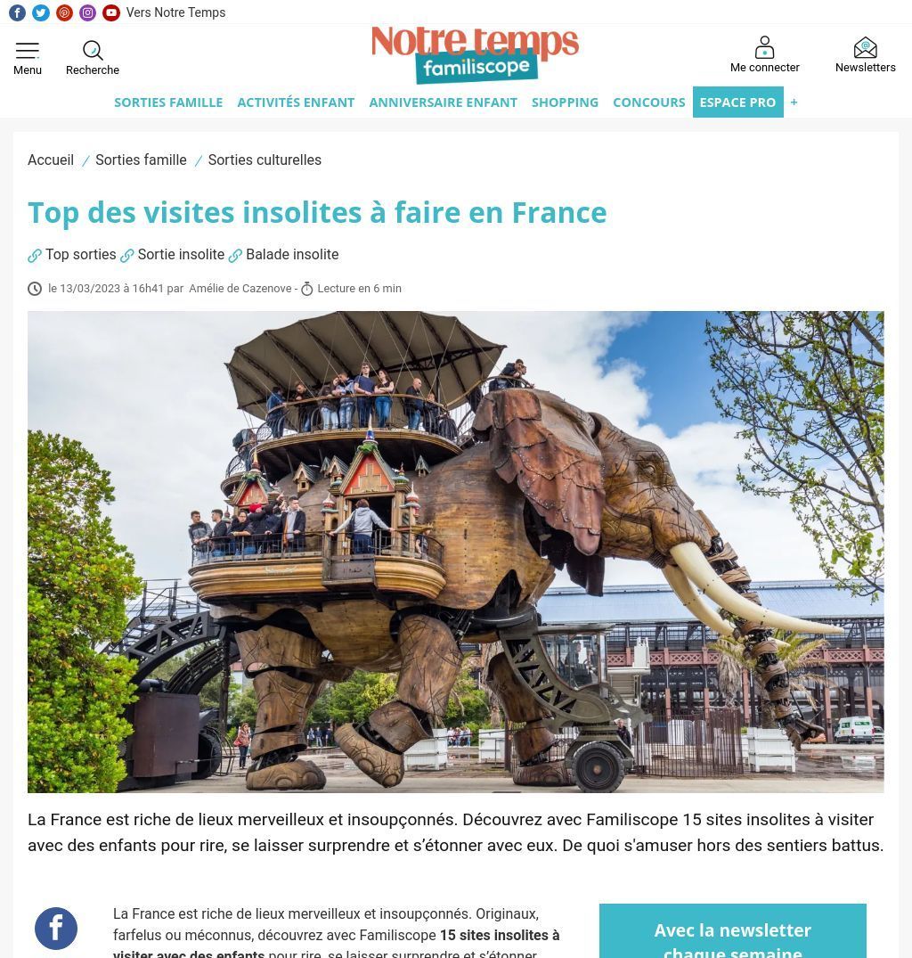 Bookizer - Les activités et sorties insolites en France